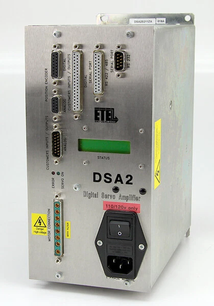 AMPLIFICATEUR SERVO-AMPLIFICATEUR NUMÉRIQUE ETEL DSA2 DSA2S211ZA 018A ...