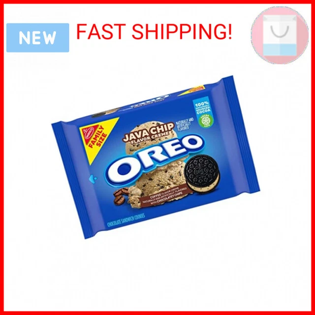 OREO JAVA CHIP Flavored Creme Chocolate Sandwich Cookies, Family Size ...