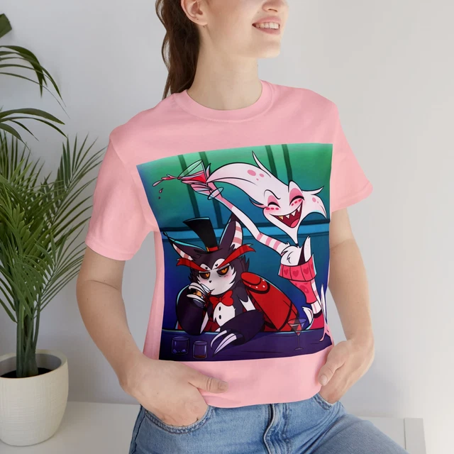 ALASTOR HAZBIN HOTEL angel dust radio demon gift Unisex Short Sleeve T ...