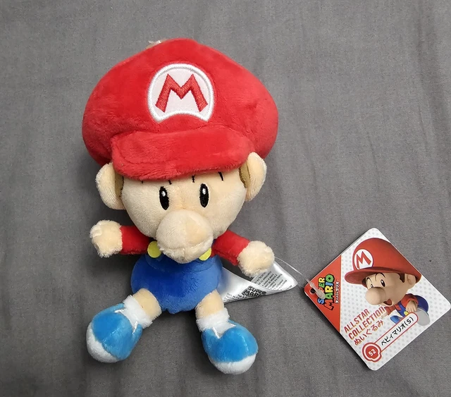 LITTLE BUDDY SUPER Mario Bros Baby Mario Plush 2019 All-Star Collection ...