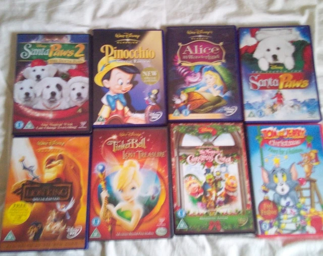 WALT DISNEY DVD Bundle 8 Disney DVDs Rare Collection Joblot £6.99 ...