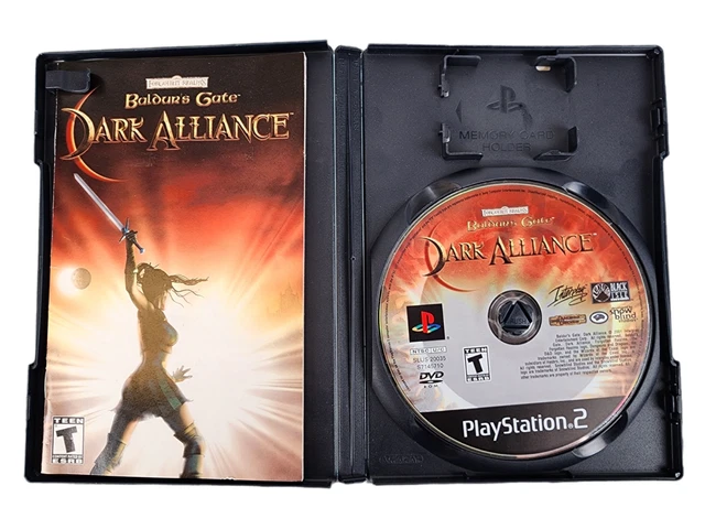 PLAYSTATION 2 PS2 Game Forgotten Realms Baldurs Gate Dark Alliance CIB ...