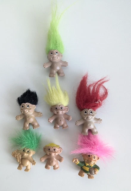 VINTAGE DAM WEETOS Trolls Pen/Pencil Toppers and 1 Keyring x 7 £9.99 ...