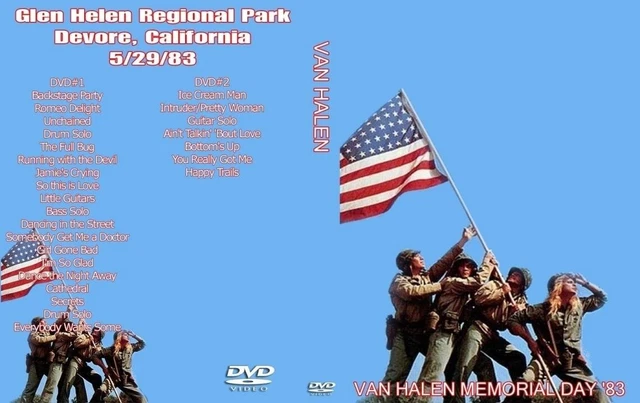 2 DVD VAN HALEN LIVE AT THE US FESTIVAL 1983 ! RARE ! Edward Van Halen ...