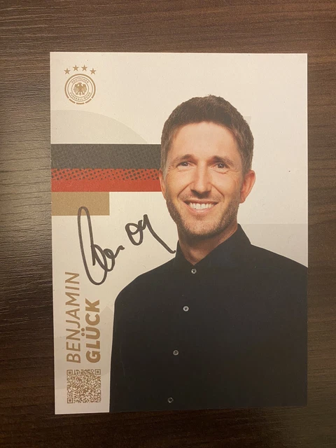 BENJAMIN GLÜCK AK Autogrammkarte DFB EM 2024 Original Signiert LOOK NEU ...
