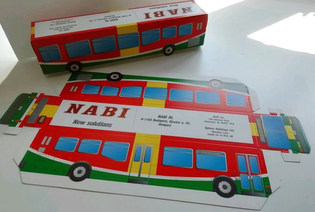 RARE VINTAGE CUT-OUT Bus Model - Nabi - New Solutions Budapest Hungary ...