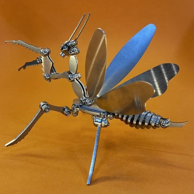3D METAL MECHANICAL Mantis Stainless Steel Insects Puzzle Model Kit ...