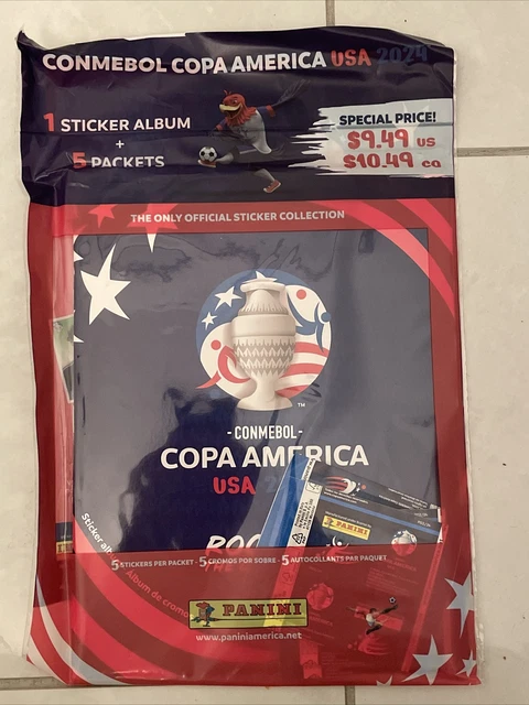 2024 PANINI CONMEBOL COPA AMERIca USA 🇺🇸 Sticker Album + 25 Sticker ...