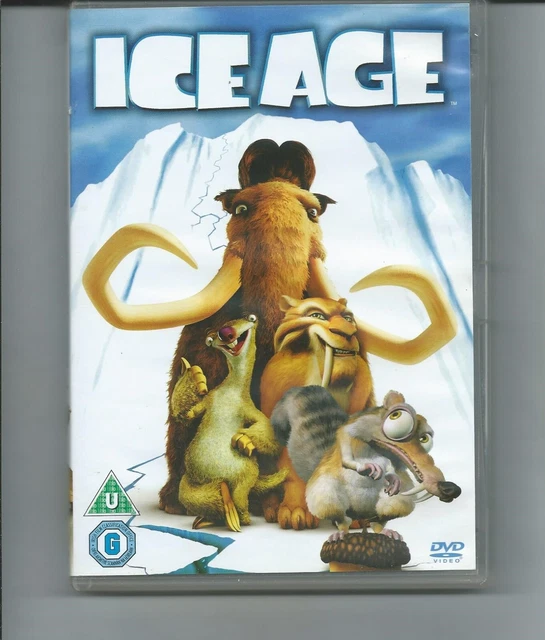 ICE AGE DVD 2002 Film Rated U Animation Comedy Adventure 77 Minutes ...
