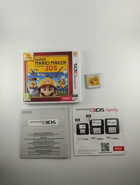 JEU NINTENDO 3DS Super Mario Marker For Nintendo Eur 3 Ds 2ds Rétro ...