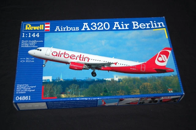 REVELL 1/144 SCALE Airbus A320 Airliner Air Berlin Model Kit £1.75 ...