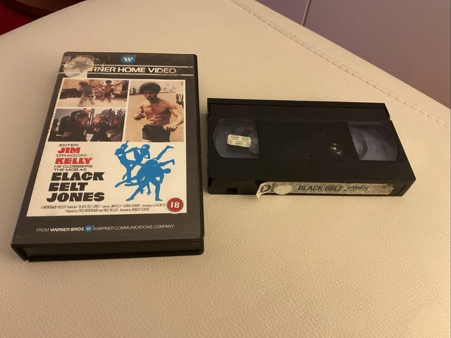 BLACK BELT JONES Starring Jim Kelly - VHS Cassette Tape Rare Big Box ...