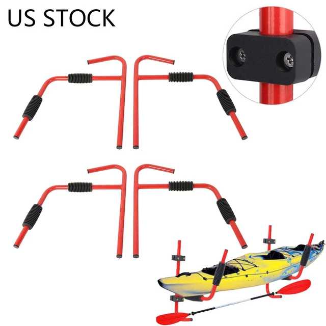 4PCS KAYAK STORAGE Wall Mount Hanger Rack for Canoe Paddle Kayak ...
