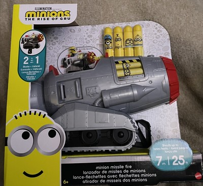 MATTEL ILLUMINATION MINIONS The Rise of Gru Mini Missile Fire Blaster ...
