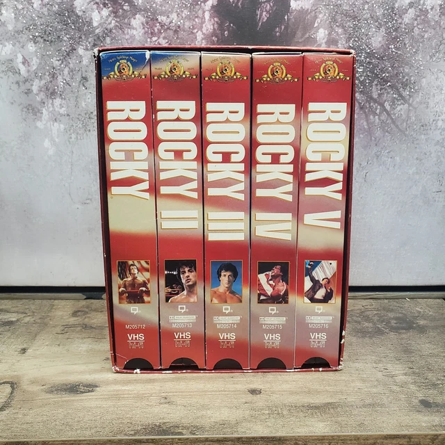 ROCKY COMMEMORATIVE 20TH Anniversary Gift VHS Box Set I II III IV V £18 ...