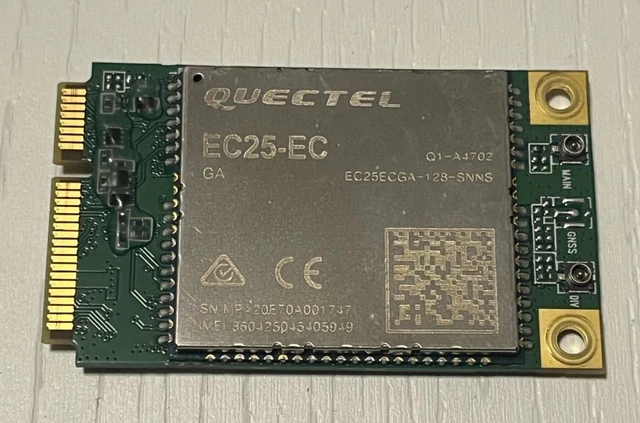 QUECTEL EC25-EC-MINIPCIE IOT/M2M-OPTIMIZED LTE Cat 4 Module 150Mbps £15.28 - PicClick UK