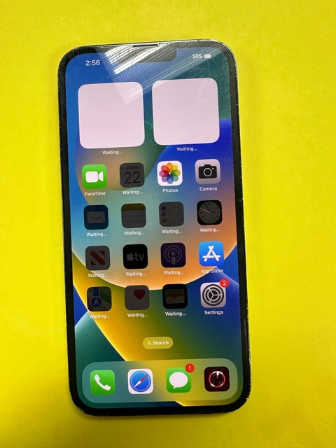 APPLE IPHONE 13 Pro Max - 128GB - Blue (Unlocked)Cracked Screen, back ...