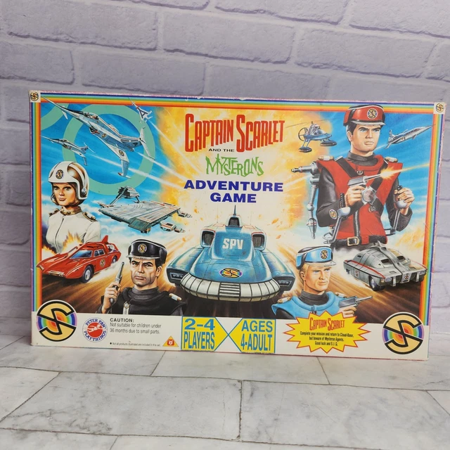 CAPTAIN SCARLETT AND The Mysterons Adventure Board Game Complete ...