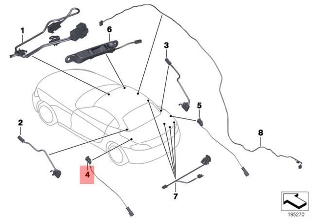 GENUINE BMW E89 RR6 Roadster Left Convertible Top Microswitch OEM ...