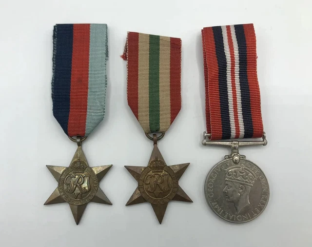 WW2 BRITISH MEDALS Group 3 1939-1945 Star , Italy Star , 1939-1945 War Medal 2 EUR 33,03 ...