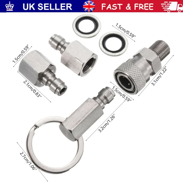 FOR PCP AIR Gun Rifle Filling Quick Release Coupler 1/8 BSPP Connector ...