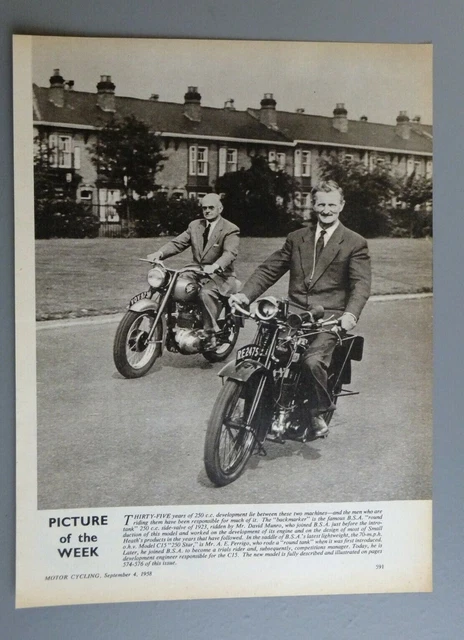 R&L EX-MAG VINTAGE Advertisement: BSA Motorbikes, David Munro, A. E ...