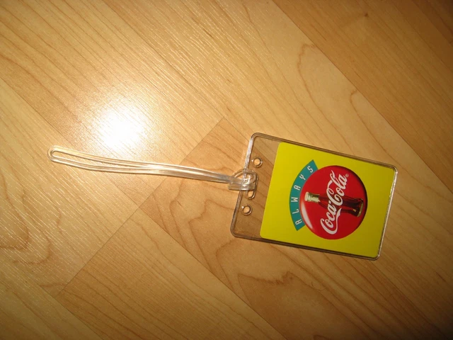 COCA COLA LUGGAGE Tag Always Coke Soda Pop Bottle Logo Suitcase coca-cola-luggage-tag-always-coke-soda-pop-bottle-logo-suitcase