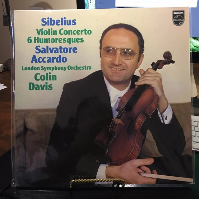 SIBELIUS VIOLIN CONCERTOS Salvatore Accardo Lso Colin Davis Vinyl Lp ...