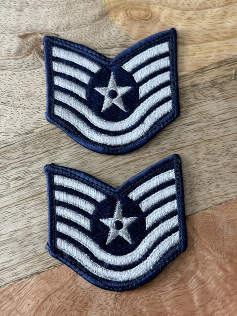 VINTAGE US AIR Force Technical Sergeant Rank Patch Insignia E-6 E6 USAF ...