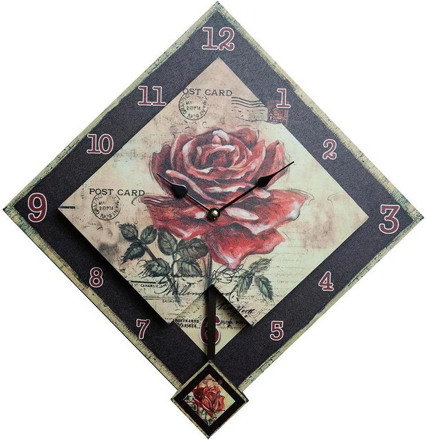 PETIT BISCUIT HORLOGE Pendule À Suspendre En Bois MDF Mécanisme Pile ...