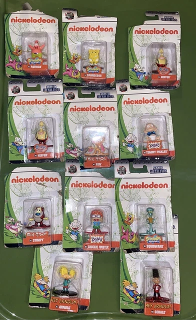 NANO METALFIGS NICKELODEON Pack A - Rugrats Spongebob Arnold Rocko ...