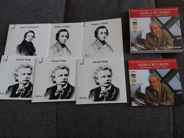 ALDO CICCOLINI SCHUMANN Chopin Grieg Set 6 CD VGC EUR 27,58 - PicClick FR