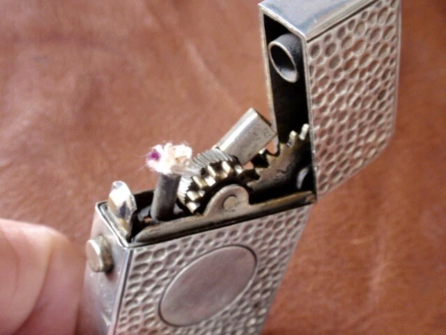 C1911 RARE VINTAGE Hallmarked Silver Semi Automatic Lighter by H J & Co ...