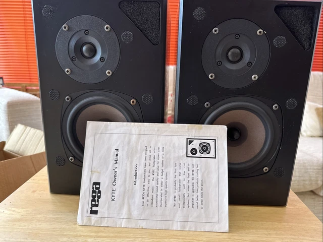VINTAGE REGA KYTE Stereo Speakers, Made in England £10.78 - PicClick UK