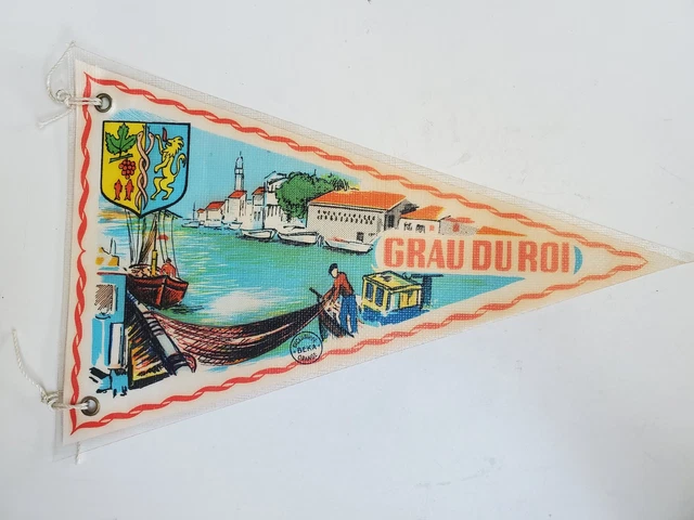 ANCIEN FANION VILLE Grau du Roi - Camargue EUR 8,00 - PicClick FR