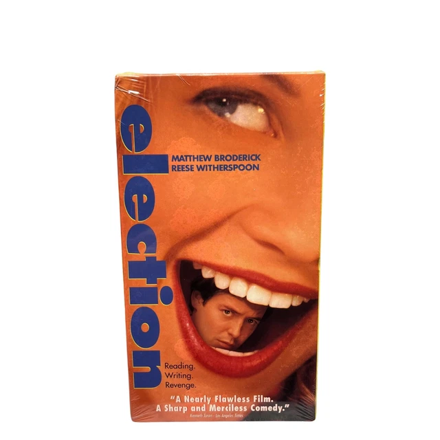 ELECTION VHS VIDEO Tape Matthew Broderick, Reese Witherspoon New V8 £8. ...