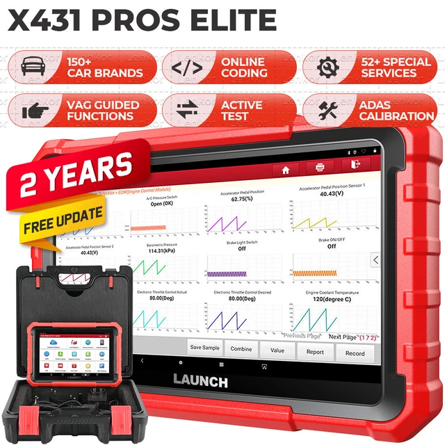 2025 LAUNCH X431 PRO ELITE PRO5 OBD2 Diagnosegerät ALLE SYSTEM ECU ...