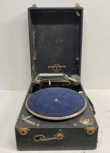 ANTIQUE VINTAGE 50/60S Fonit Turntable Portable Gramophone Case £153.59 ...