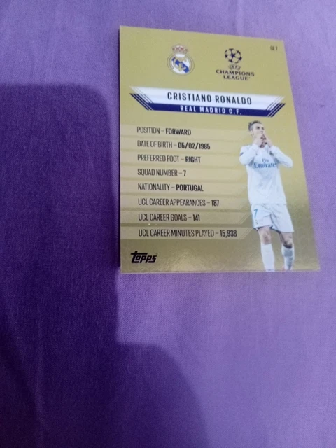 CARD CALCIATORI MATCH Attax 2025 Gold Edge Edition Legend Cristiano ...