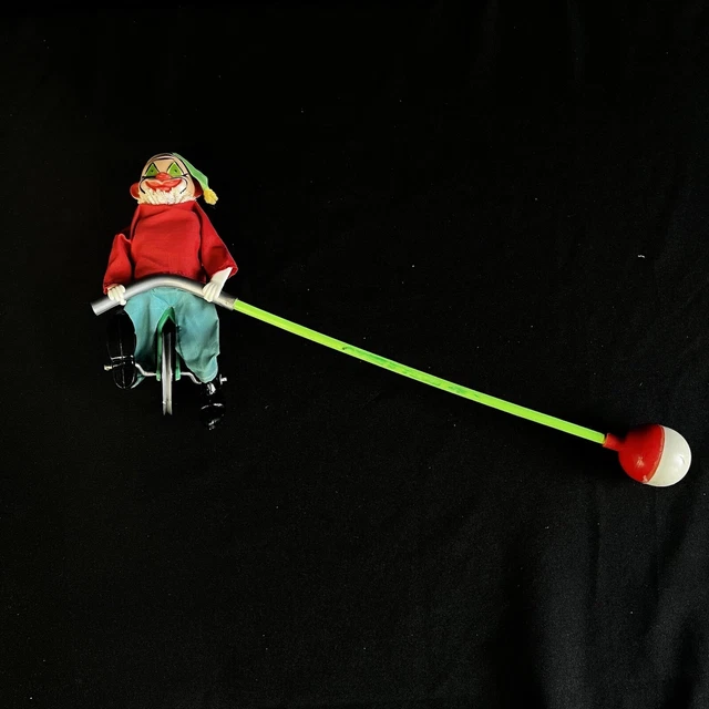 VINTAGE RETRO BNIP 1960s PLASTIC TOY BALANCING CIRCUS Clown Equilibrist ...