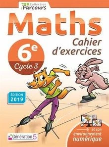CAHIER DEXERCICES IPARCOURS Maths 6e (2019) de Hache... | Livre | état ...