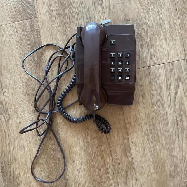 RETRO BROWN BRITISH Telecom STATESMAN Telephone 1980s Vintage Working ...