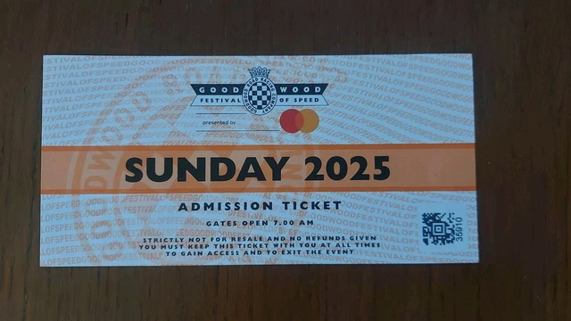 GOODWOOD FOS 2025 tickets and Ball Invite £16.13 - PicClick UK