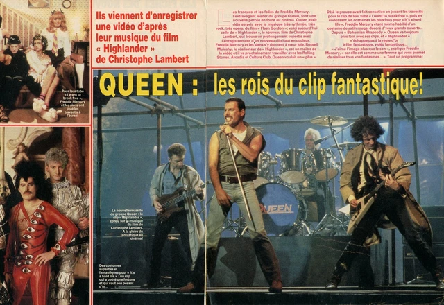 COUPURE DE PRESSE Clipping 1986 Groupe Queen Freddie Mercury (2 pages) EUR 5,00 - PicClick FR