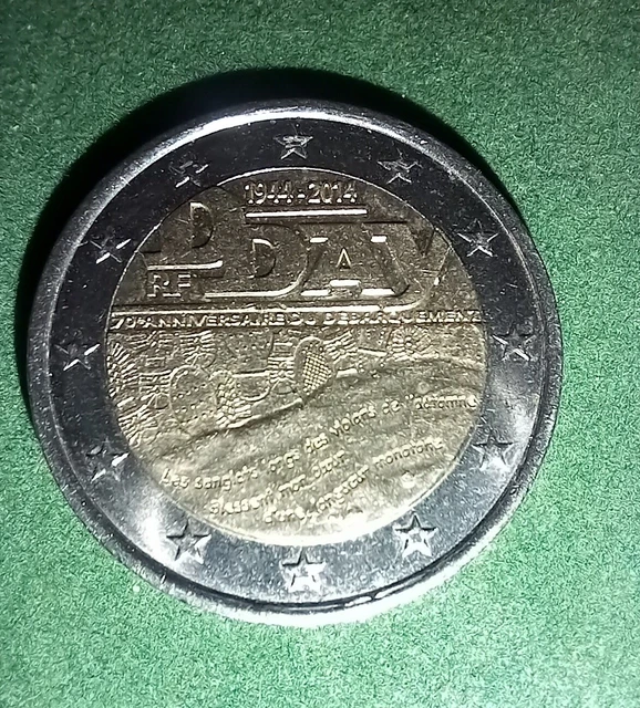 Piece 2 Euros D Day 1944 Valeur