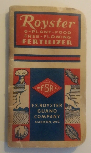 ANTIQUE ADVERTISEMENT ROYSTER Plant Fertilizer Booklet 1949 & 1950 ...