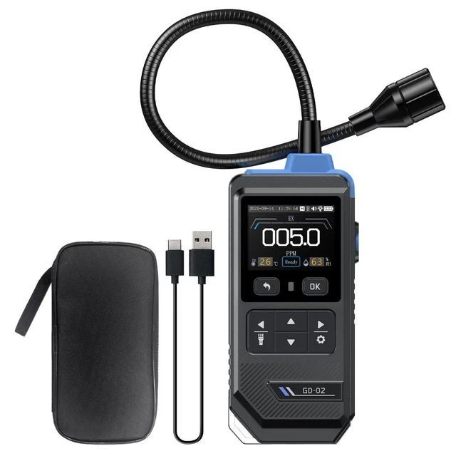 GAS LEAK DETECTOR Detects Isobutane Detects Methane & Propane Portable ...