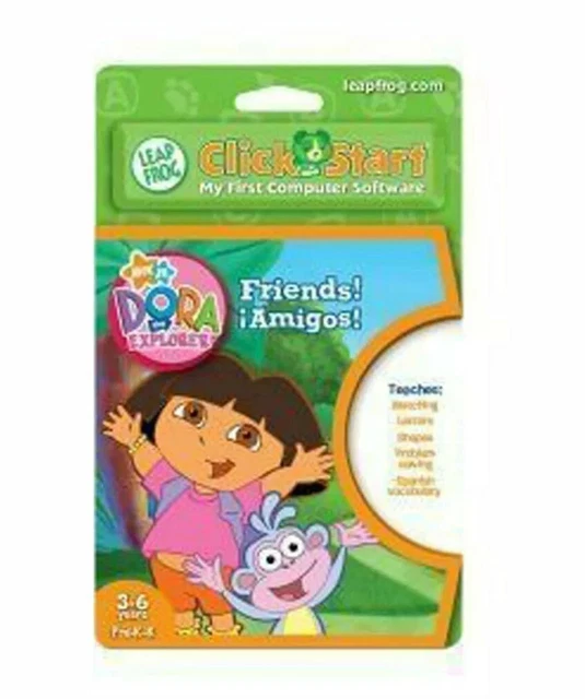 LEAPFROG CLICKSTART DORA the explorer Friends Amigos BNIB Educational 3 ...