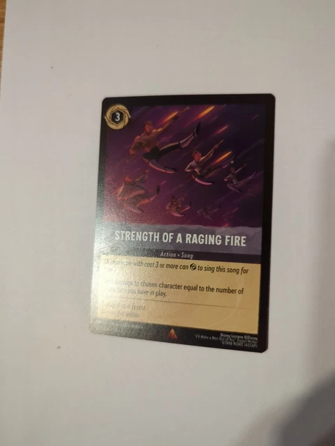 STRENGTH OF A Raging Fire 201/204 Disney Lorcana Rise of the Floodborn ...