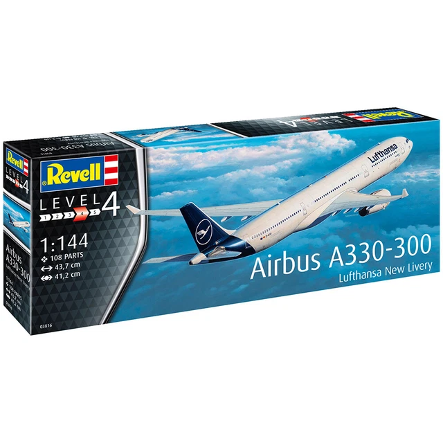 REVELL 1/144 AIRBUS A330-300 Lufthansa Model Kit 03816 £29.99 - PicClick UK